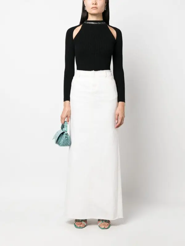 Gcds Rhinestone-embellished Knitted Top
