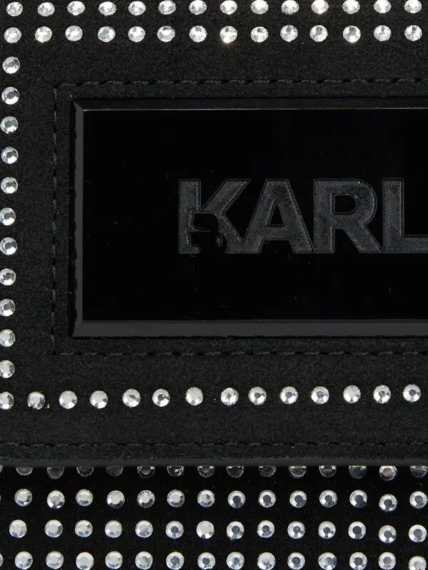 Karl Lagerfeld Crystal-embellished Crossbody Bag