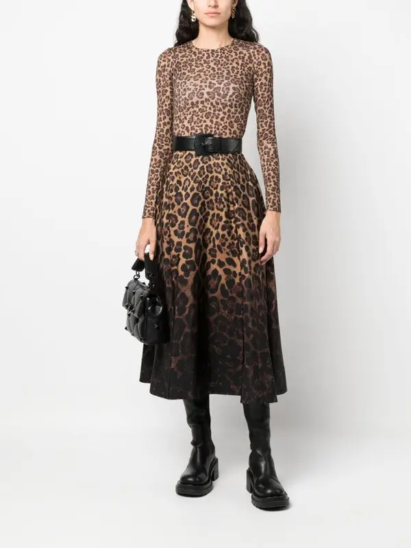 Valentino Garavani Animalier-print Jersey Bodysuit
