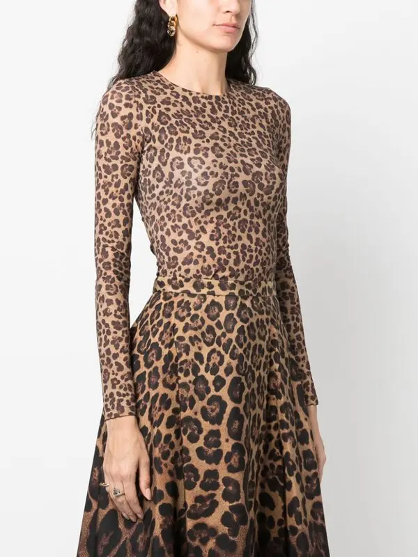Valentino Garavani Animalier-print Jersey Bodysuit