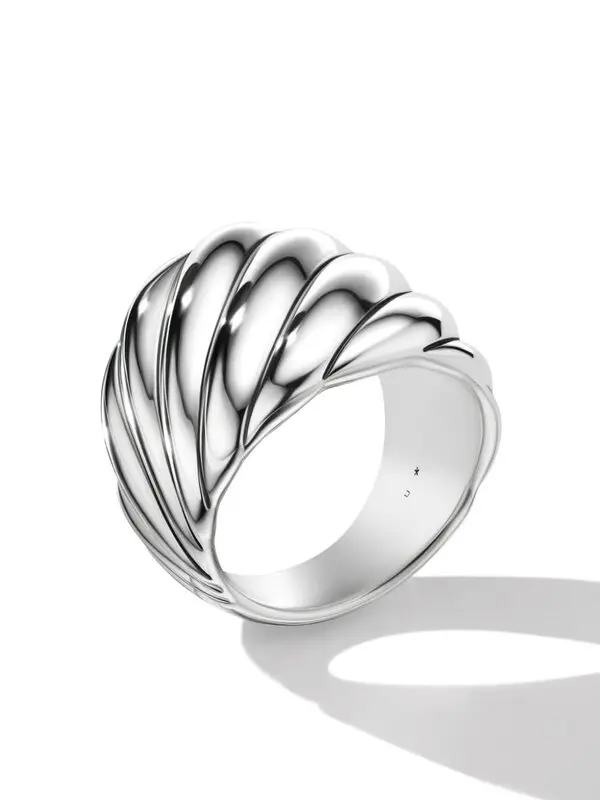 David Yurman Sculpted Cable Ring - Silver