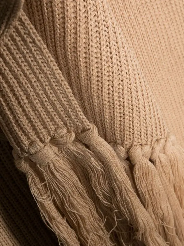 Patrizia Pepe Ribbed-knit Wool Scarf