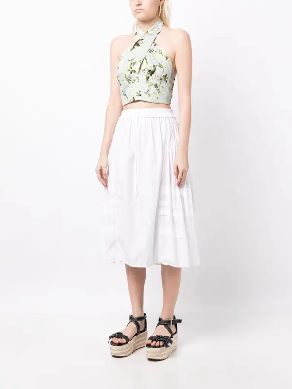 Erdem Luna Floral-print Top - Green