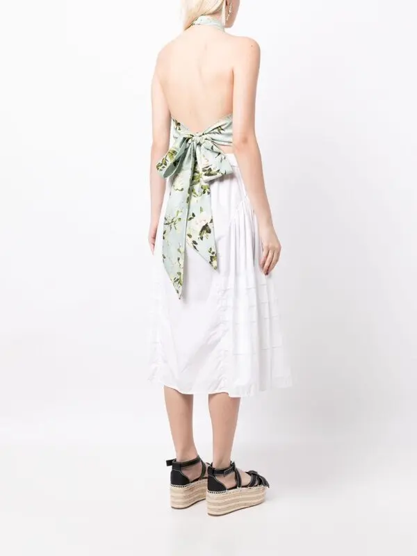 Erdem Luna Floral-print Top - Green
