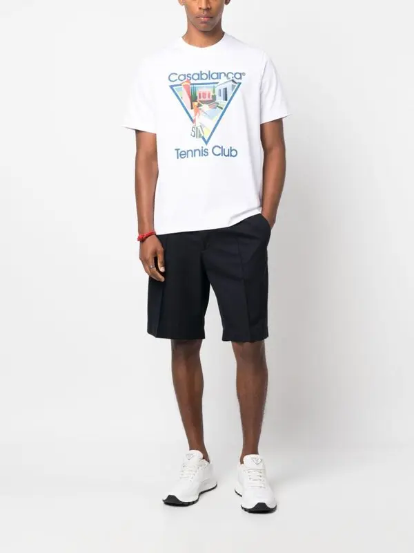 Casablanca La Joueuse" Organic Cotton T-shirt