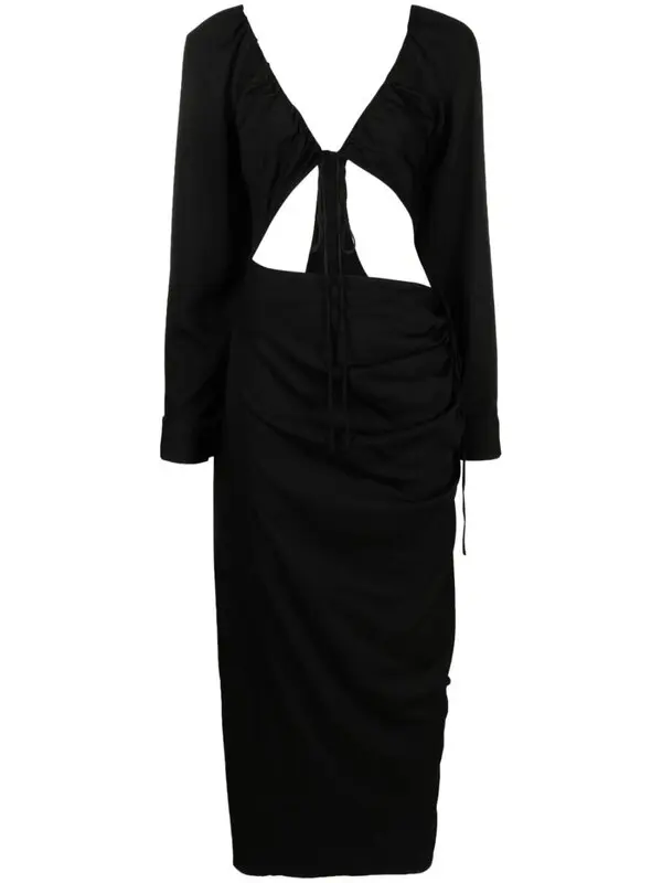 Christopher Esber Cut-out Long-sleeved Dress