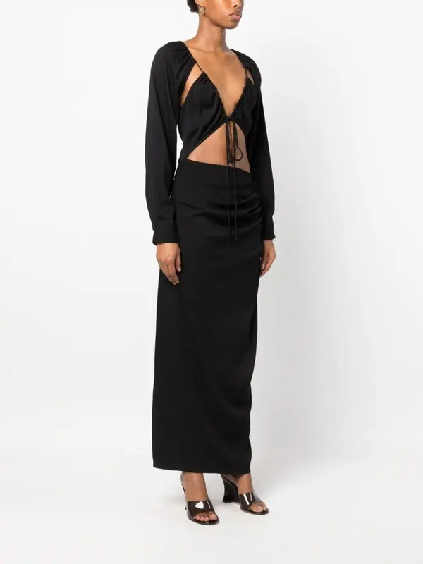 Christopher Esber Cut-out Long-sleeved Dress