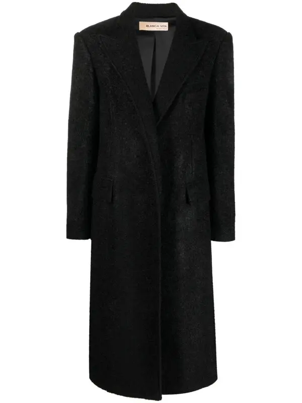 BLANCA VITA Felted Single-breasted Coat