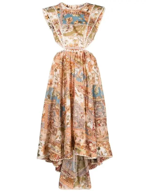 Zimmermann Chintz Floral-print Midi Dress
