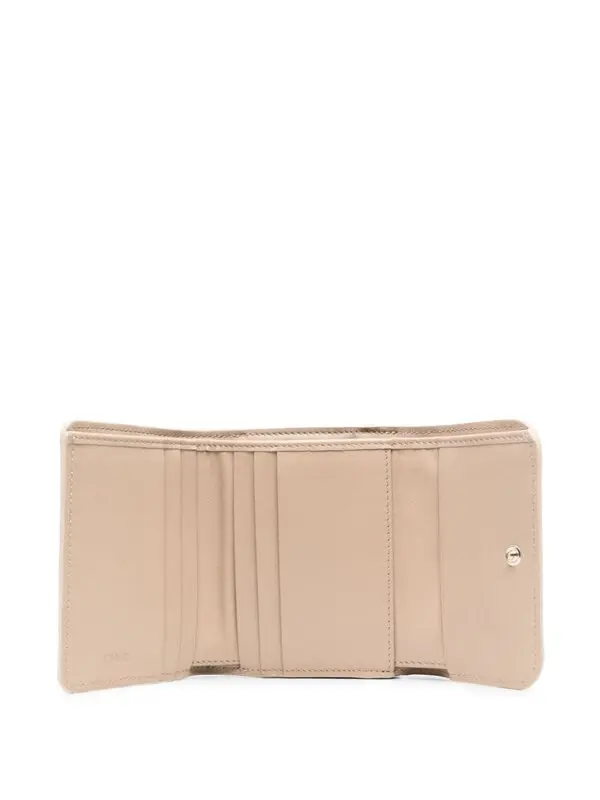 Chloé Small Sense Leather Wallet - Neutrals