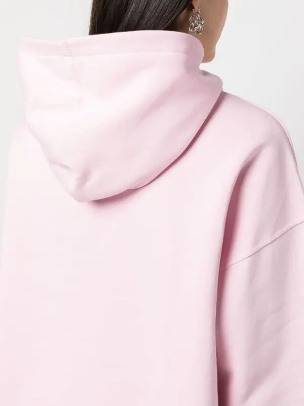 GANNI Logo-print Organic Cotton Hoodie