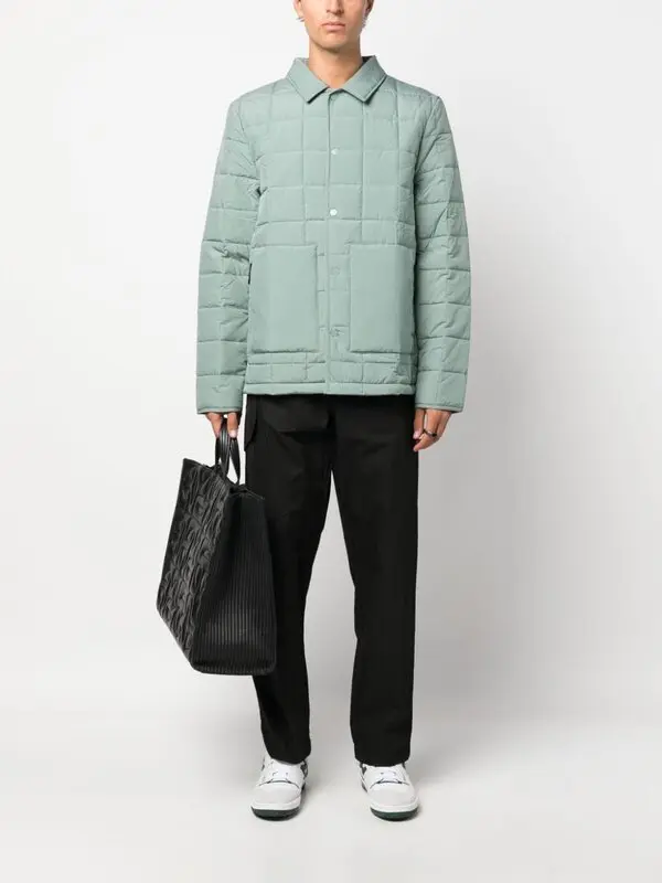 Rains Liner Press-stud Quilted Shirt Jacket