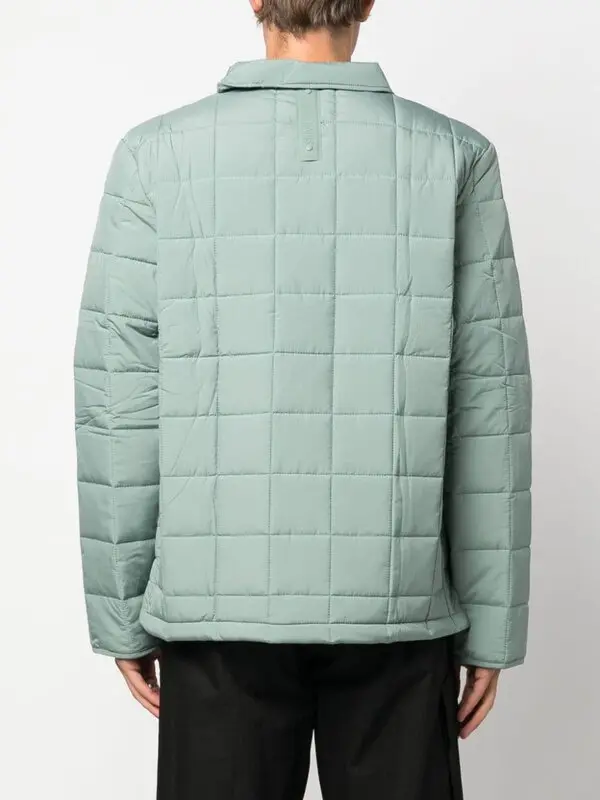 Rains Liner Press-stud Quilted Shirt Jacket