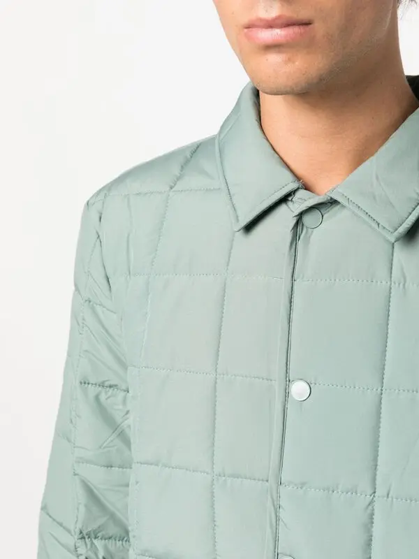 Rains Liner Press-stud Quilted Shirt Jacket