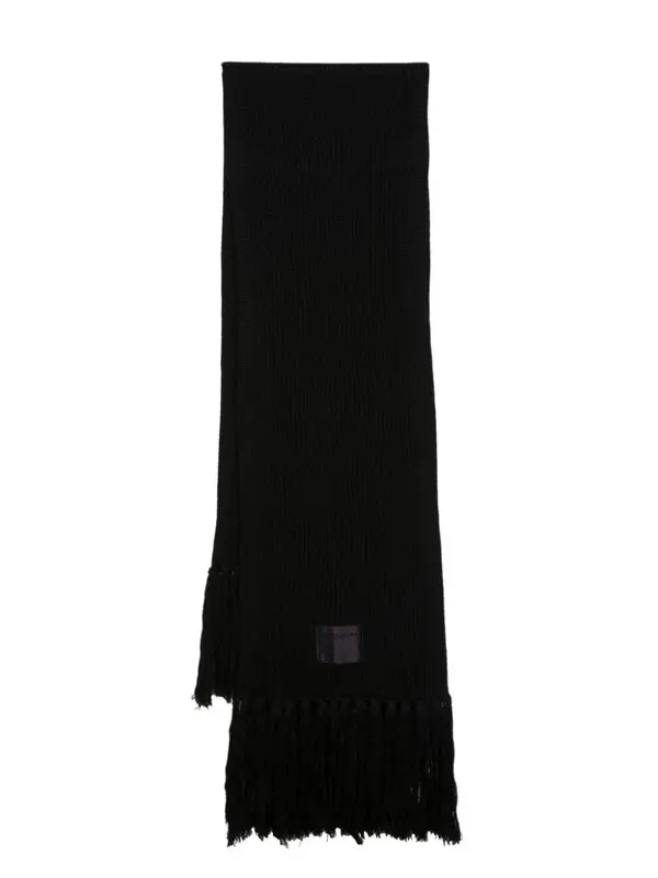 Patrizia Pepe Ribbed-knit Wool Scarf