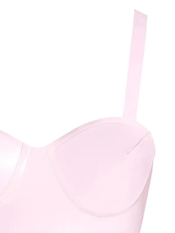 MAISON MARGIELA Latex Balconette Bra - Pink