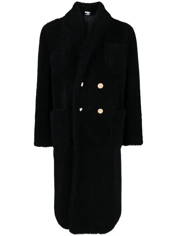 Thom Browne Shearling Double-breasted Button Coat