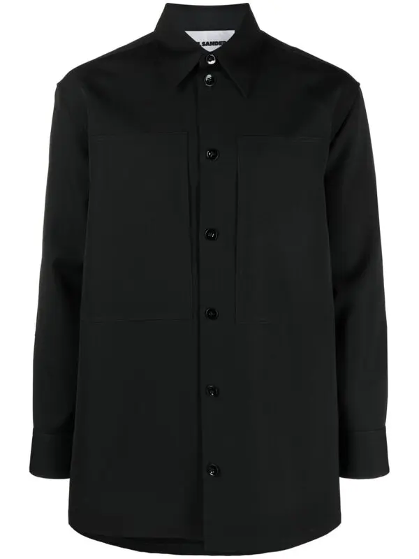 JIL SANDER Long-sleeve Wool Shirt