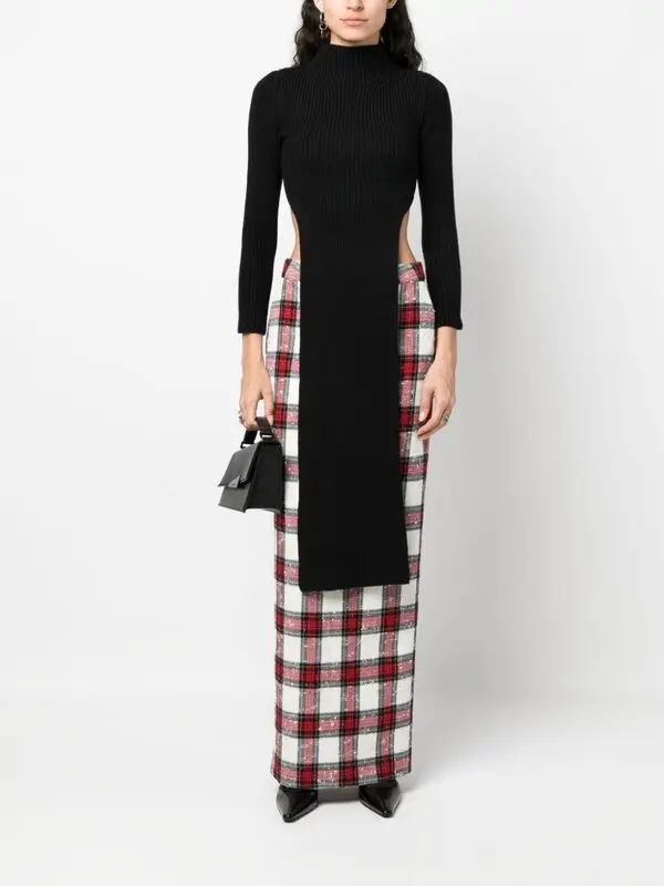 PATOU Cut-out Detail Wool Knitted Top