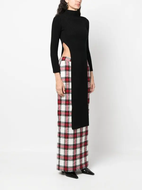PATOU Cut-out Detail Wool Knitted Top