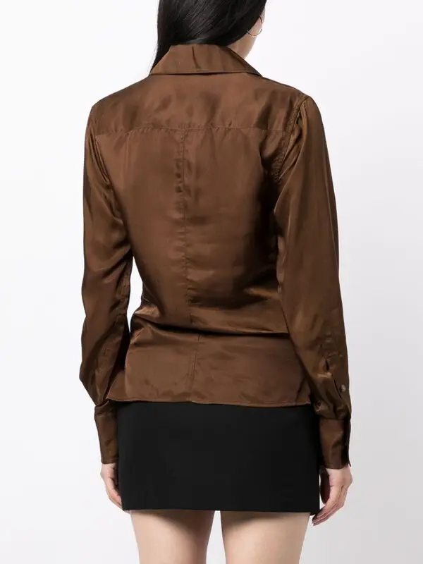 Helmut Lang Long-sleeve Satin Shirt
