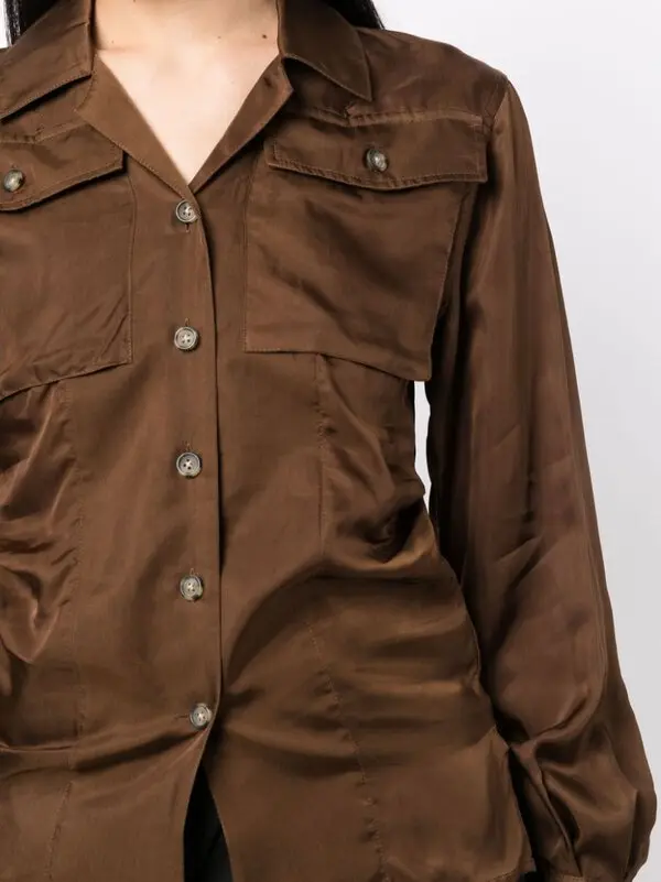 Helmut Lang Long-sleeve Satin Shirt