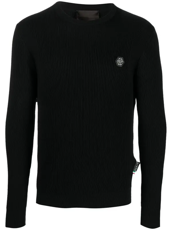 Philipp Plein Logo-plaque Merino Jumper