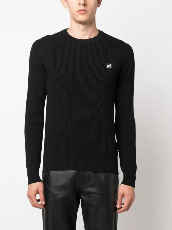 Philipp Plein Logo-plaque Merino Jumper