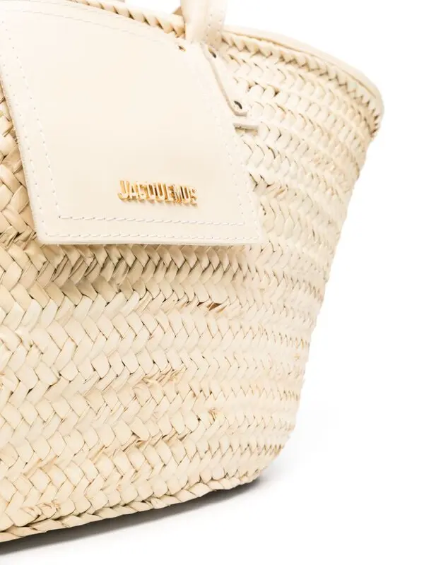 Jacquemus Le Panier Soli Tote Raffia Bag