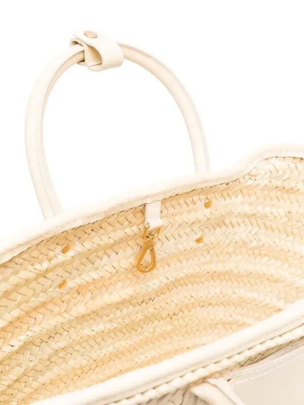 Jacquemus Le Panier Soli Tote Raffia Bag