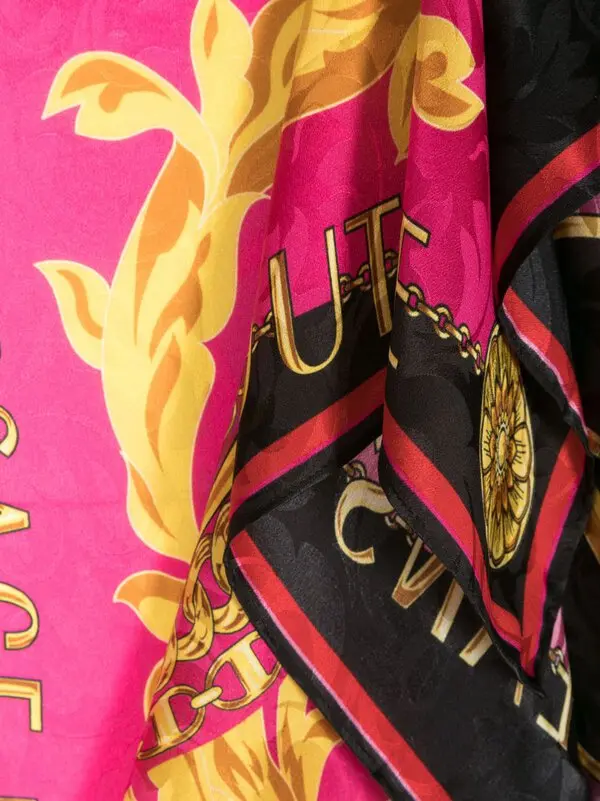 Versace Barroco-print Silk Scarf