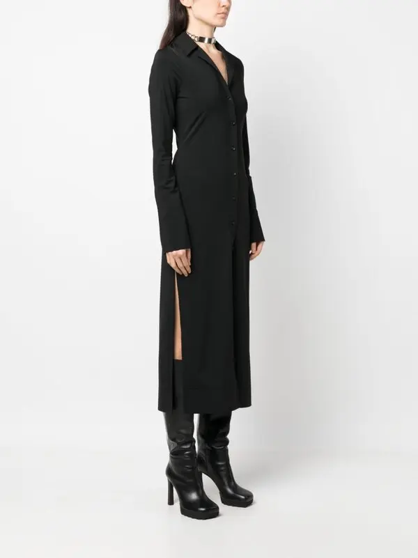 Alexander Wang Embossed Logo Midi Shirtdress