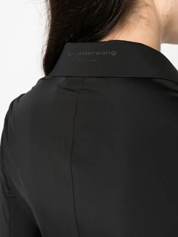 Alexander Wang Embossed Logo Midi Shirtdress