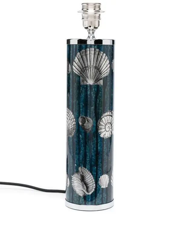 FORNASETTI Shell-print Table Lamp Base - Blue