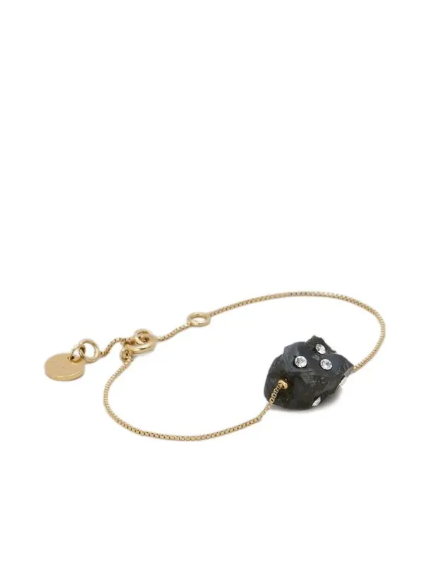 Marni Rhinestone-embellished Rolo Chain Bracelet - Gold