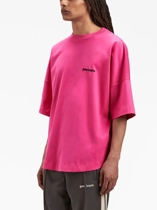 Palm Angels Embroidered-logo Crew-neck T-shirt
