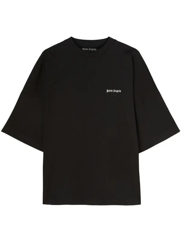 Palm Angels Logo-embroidered Cotton T-shirt