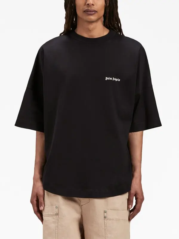 Palm Angels Logo-embroidered Cotton T-shirt