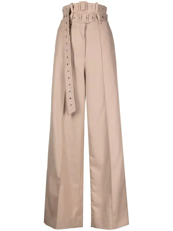 Rokh Belted Wide-leg Trousers
