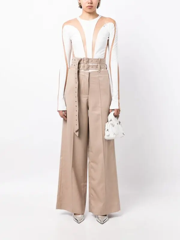 Rokh Belted Wide-leg Trousers