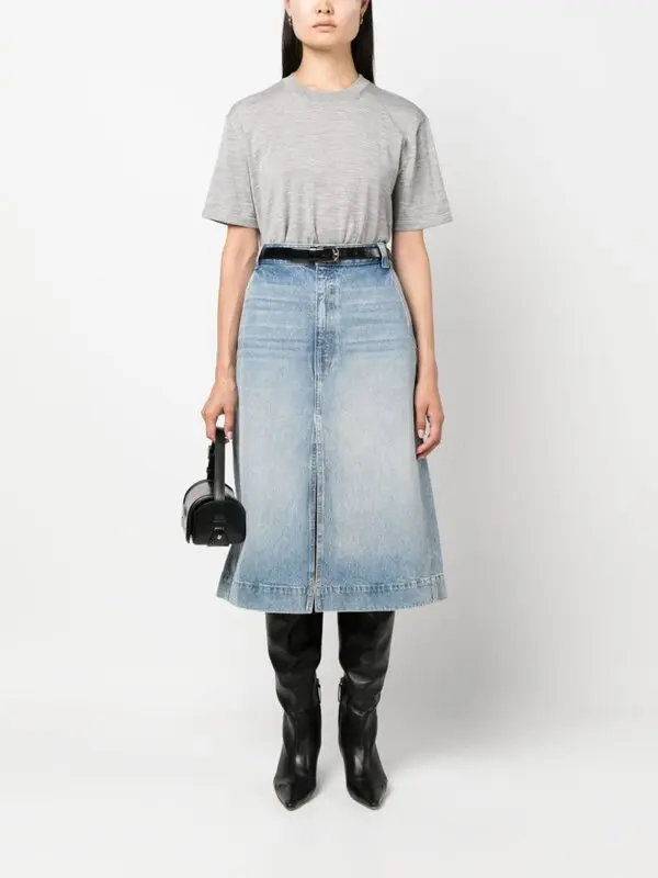 ARMARIUM Mélange Wool-blend T-shirt - Grey