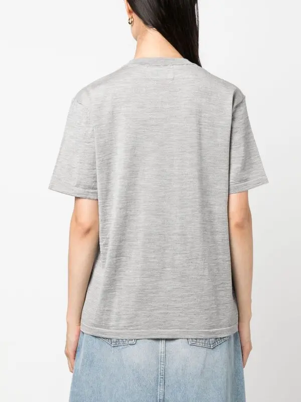 ARMARIUM Mélange Wool-blend T-shirt - Grey