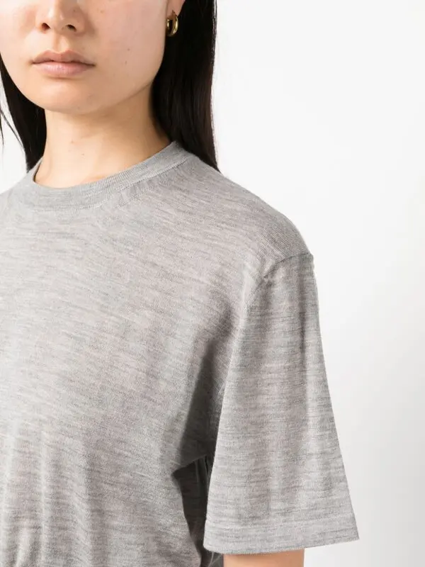 ARMARIUM Mélange Wool-blend T-shirt - Grey