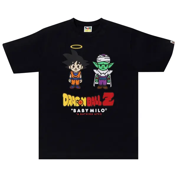 A BATHING APE X Dragon Ball Z Son Goku & Piccolo Baby Milo Tee - Black