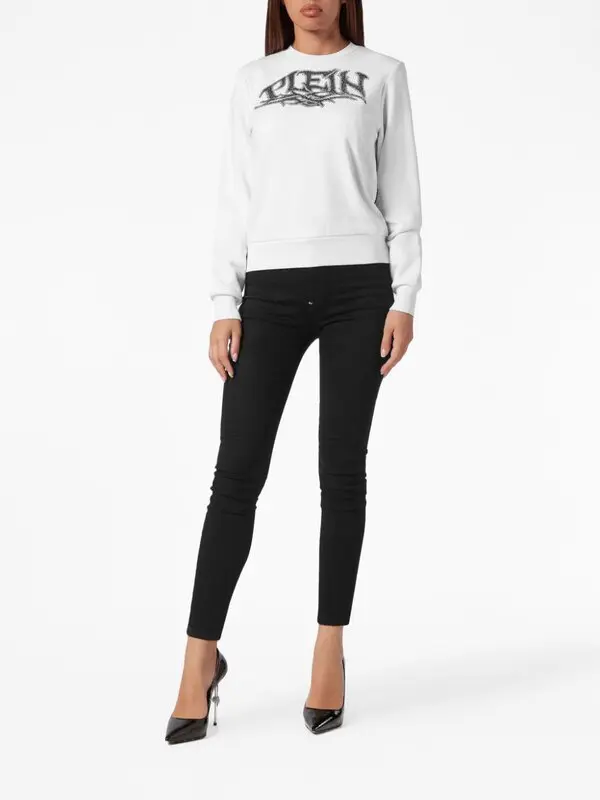 Philipp Plein Logo-embellished Sweatshirt - White