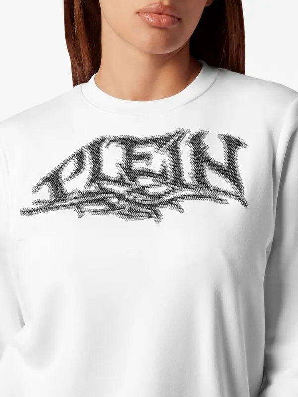 Philipp Plein Logo-embellished Sweatshirt - White