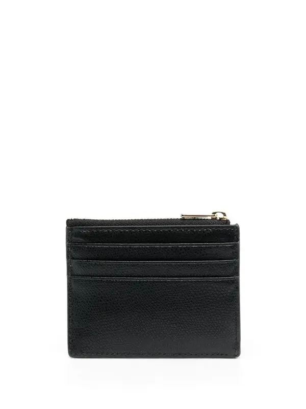 Furla Logo-plaque Leather Wallet - Black