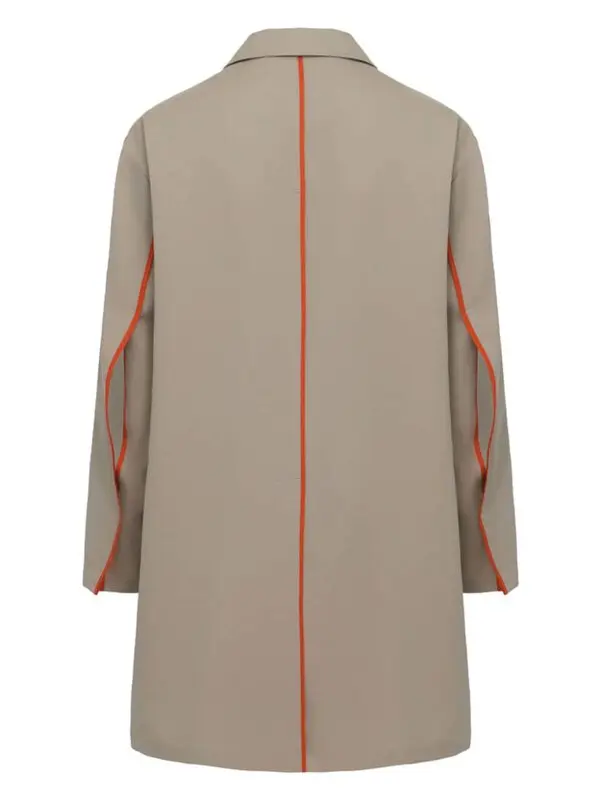 Shanghai Tang Piped-trim Trench Coat