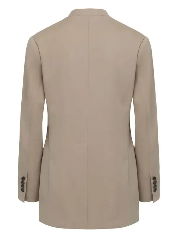 Shanghai Tang Stand-up Collar Wool Blazer