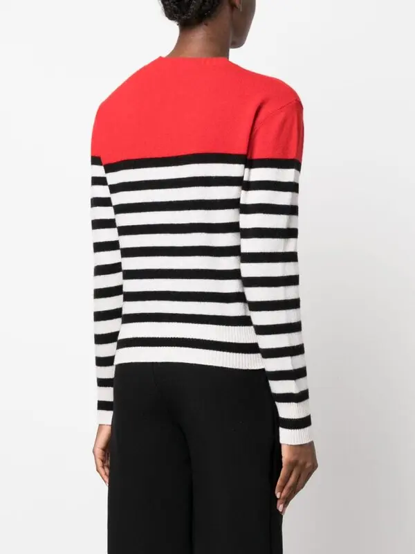 Philosophy Di Lorenzo Serafini Intarsia-logo Striped Sweatshirt